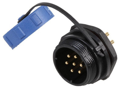 PRO ELEC - Circular Threaded Panel Mount Connector Plug, 7-Pole, IP68