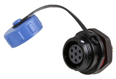 PRO ELEC - Circular Threaded Panel Mount Connector Socket, 7-Pole, IP68