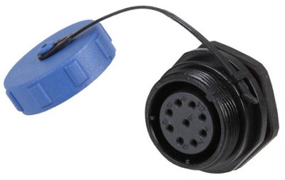 PRO ELEC - Circular Threaded Panel Mount Connector Socket, 9-Pole, IP68