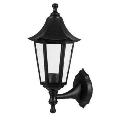 PRO ELEC PEL00827 Traditional Outside Light Coach Lantern Fitting (Black)