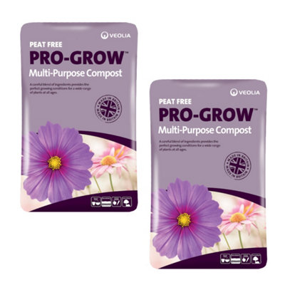 Pro-Grow 100L Multi-Purpose Compost: Peat-free soil for planting ...