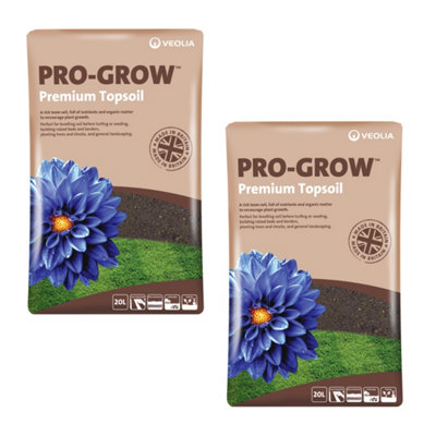 Pro-Grow 40L Premium Topsoil: Peat-free sandy loam topsoil for raised ...
