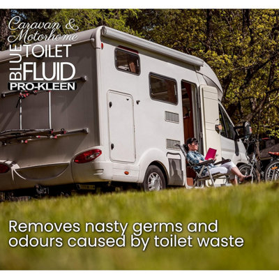 Pro-Kleen Blue Toilet Chemical Fluid Solution Cleaner 2L for Caravan ...