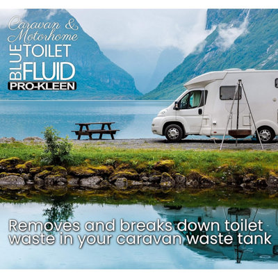 Pro-Kleen Blue Toilet Chemical Fluid Solution Cleaner 2L for Caravan ...