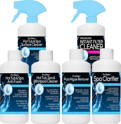 Pro-Kleen Complete Hot Tub Spa Jacuzzi Whirlpool Cleaning Kit Highly ...