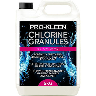 Pro-Kleen Fast Dissolving Stabilised Chlorine Granules - Sanitises Pool ...