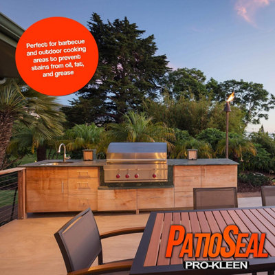 Pro-Kleen PatioSeal Matt Patio Sealant for Indian Sandstone, Concrete ...