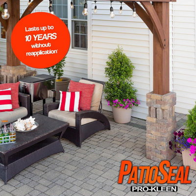 Pro-Kleen PatioSeal Matt Patio Sealant for Indian Sandstone, Concrete ...