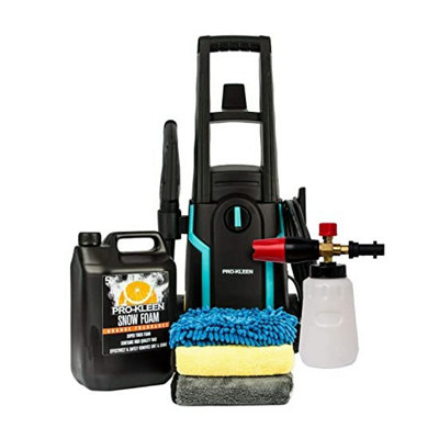 Pro-Kleen Pressure Washer Power Jet Wash 1600W Super Snow Foam 1ltr ...