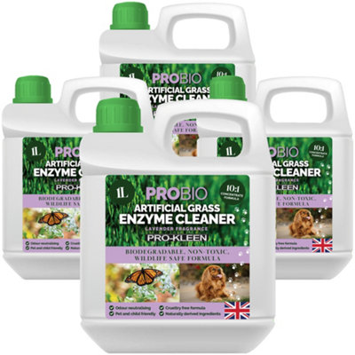 Pro-Kleen ProBio Artificial Grass Cleaner Probiotic Based Deodoriser Odour Eliminator Lavender 4L