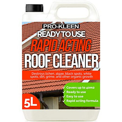 Pro-Kleen Rapid Acting Roof Cleaner - Removes Dirt, Grime, Lichen ...