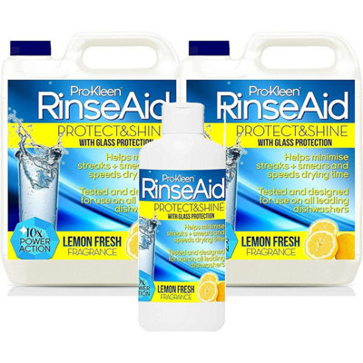 Pro-Kleen Rinse Aid (10L + 500ml) - Lemon Fresh - Protect & Shine With ...