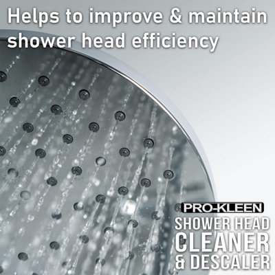 Pro-Kleen Shower Head Cleaner & Descaler - Deeply Cleans to Remove Dirt ...