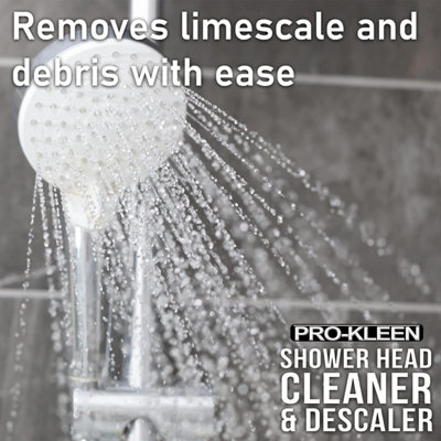 PRO-KLEEN SHOWER HEAD CLEANER & DESCALER - DEEPLY CLEANS TO REMOVE DIRT ...