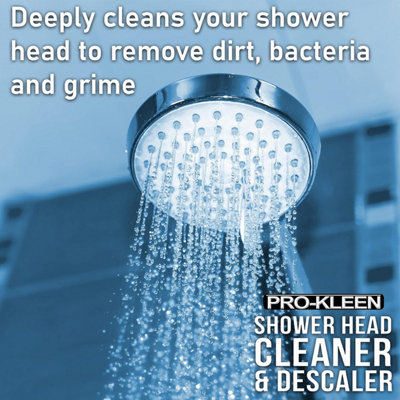 PRO-KLEEN SHOWER HEAD CLEANER & DESCALER - DEEPLY CLEANS TO REMOVE DIRT ...