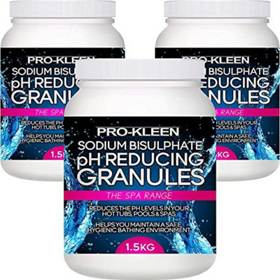 Pro-Kleen Sodium Bisulphate pH Reducer Granules - Reduces The pH Levels of Pools, Spas and Hot ...