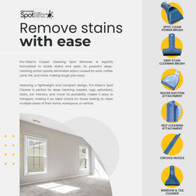 Pro-Kleen Stain Spot Cleaner Carpet Upholstery Washer, Vacuum and ...