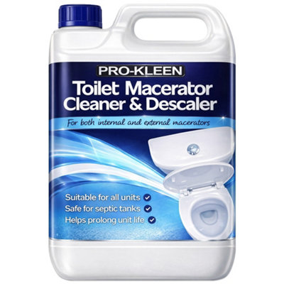 Pro-Kleen Toilet Macerator Cleaner & Descaler 5L - Highly Concentrated ...