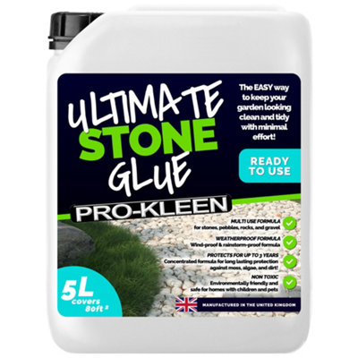 Pro-Kleen Ultimate Stone Glue 5L (Covers 80 ft2) - Stone Glue Binder ...