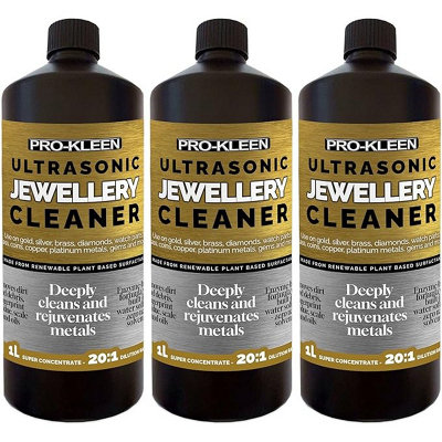 Pro-Kleen Ultrasonic Jewellery Cleaner Solution 3 Litre Concentrated ...