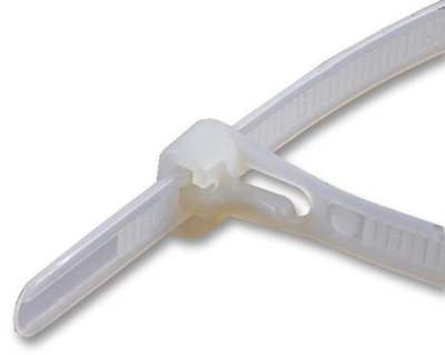 PRO POWER - 300MM X 7.5MM STANDARD NON-RELEASABLE CABLE TIES 100 PACK
