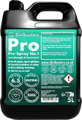 Pro Pre Spray No.1 Carpet & Upholstery Microsplitter Solution pH ...