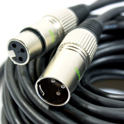 PRO QUALITY 5x 2m XLR 3 Pin Male to Female Microphone Cable Audio Mixer ...