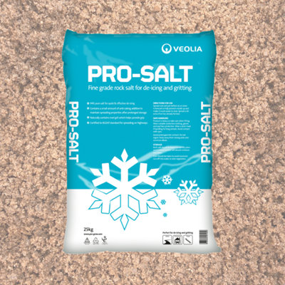 Pro-Salt Brown Rock Salt De-Icer 40 x 25kg Bags: De-icing salt for ...