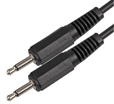 PRO SIGNAL - 3.5mm Mono Jack Plug to Plug Lead, 0.5m Black
