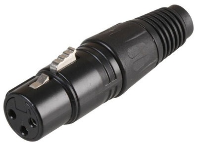 PRO SIGNAL - 3 Pole XLR Socket, Black | DIY at B&Q