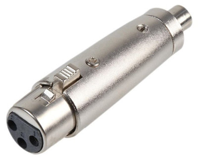 PRO SIGNAL - 3 Pole XLR Socket to RCA Phono Socket Adaptor