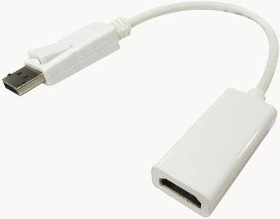 PRO SIGNAL - DisplayPort 1.2 to HDMI Adaptor 0.2m White | DIY at B&Q