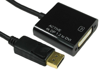 PRO SIGNAL - DisplayPort V1.2 to 4K DVI Adaptor | DIY at B&Q