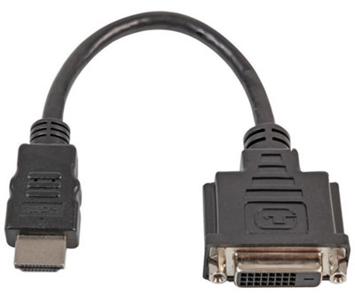 PRO SIGNAL - HDMI Male to DVI-D Female Lead, 0.2m Black