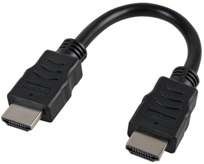 PRO SIGNAL - High Speed 4K UHD HDMI Lead, Male to Male, 0.3m Black