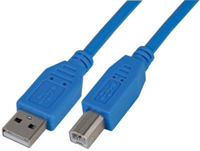 PRO SIGNAL - Lead, USB2.0 A Male to B Male, Blue 2m