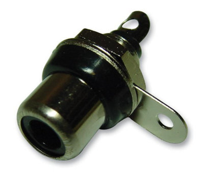 PRO SIGNAL - Phono Socket, Black / Nickel | DIY at B&Q