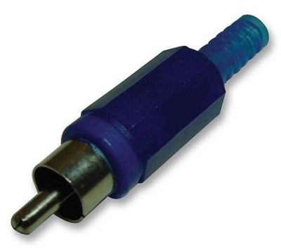 PRO SIGNAL - Plug, Phono, Blue, 10 Pack