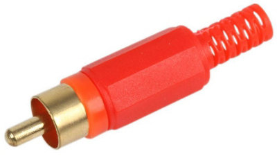 PRO SIGNAL - Red Phono Plugs, Pack of 10