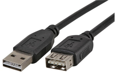 PRO SIGNAL - Reversible USB 2.0 A Lead Male to Female 2m | DIY at B&Q