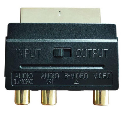 PRO SIGNAL - SCART Adaptor, 1x SCART, 3x Phono & Mini-DIN