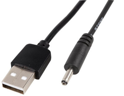 PRO SIGNAL - USB 2.0 A Male to 3.4mm Type H Barrel 5V DC Power Cable ...