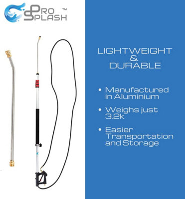 Pro Splash Telescopic Gutter Lance for Watering and Cleaning, Clean ...