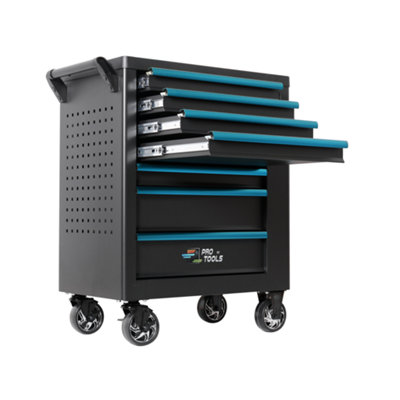 Pro Tools PT-280 Tool Kit Rolling Cabinet with Spanners, Sockets ...