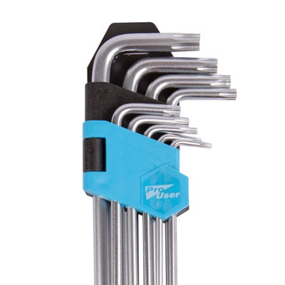 Pro User 9pc Steel Metric Long Torx Key Set