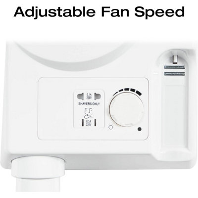 Pro Washroom Body & Hair Dryer - Wall-Mounted Hair Dryers with Shaver ...