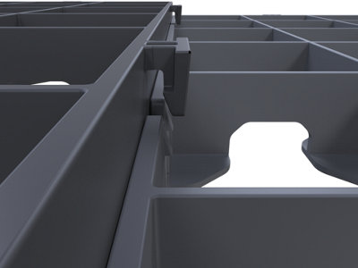 ProBase 10ft x 6ft Garden Shed Base Kit - 24 ProBase Grids + 4 Anchor ...