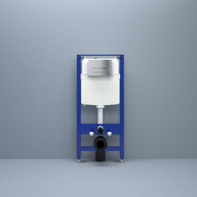 Probaty Bathrooms 1.14M Concealed Cistern Frame Rimless Round Wall Hung ...