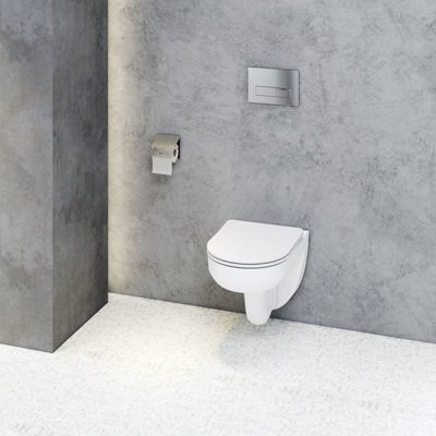 Probaty Bathrooms 1.14M Concealed Cistern Frame Wall Hung Toilet ...