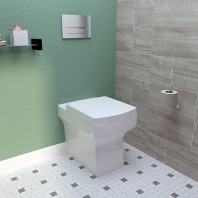 Probaty Bathrooms Back To Wall Toilet Modern Short Projection BTW Pan ...